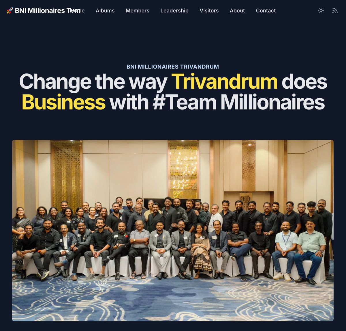 BNI Millionaires | Head Tables